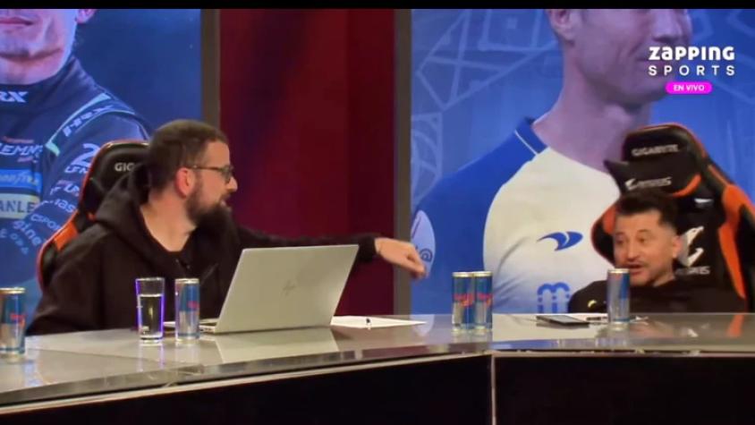 Nicolás Peric sufrió gracioso accidente en programa de TV Nicolás Peric sufrió gracioso accidente en programa de TV